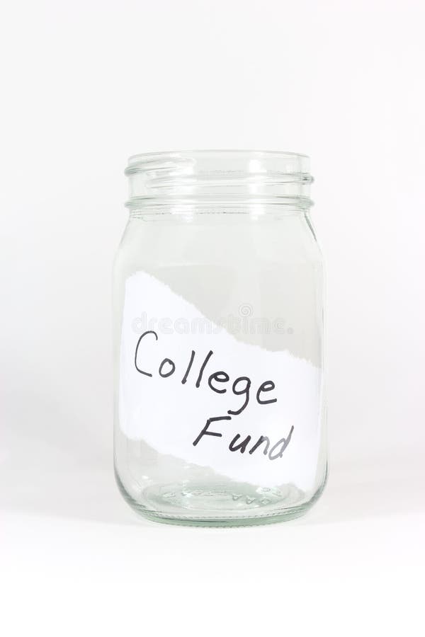 Empty College Fund Jar stock image. Image of empty, wealth - 28581697