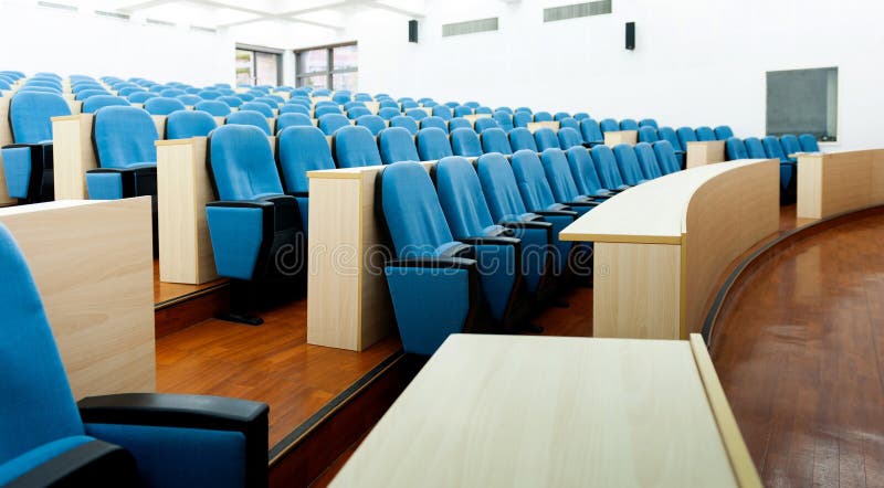 Empty college lecture hall stock photo. Image of campus - 284599066