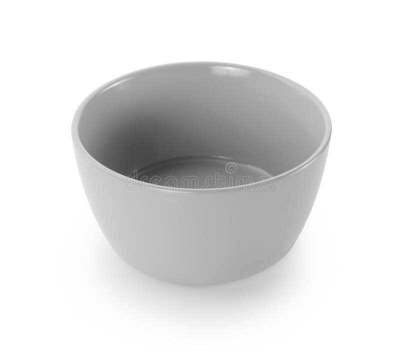 Empty Color Bowl Isolated on White Background Stock Image - Image of ...
