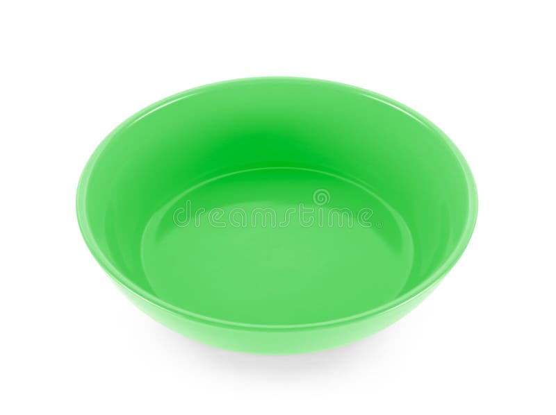 Empty Color Bowl Isolated on White Background Stock Image - Image of ...