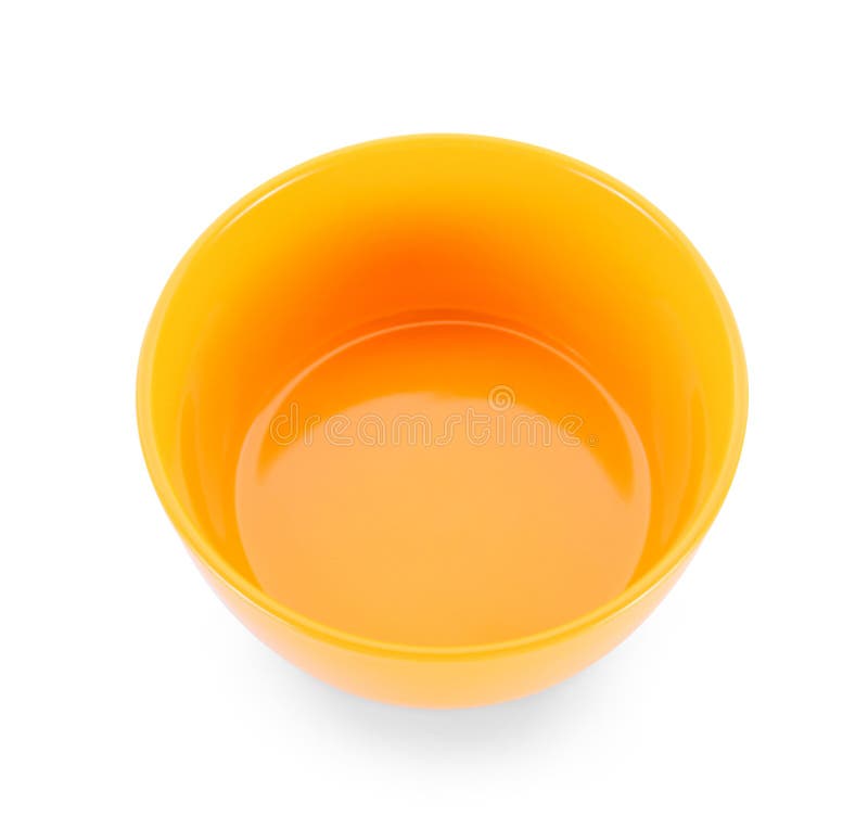 Empty Color Bowl Isolated on White Background Stock Image - Image of ...