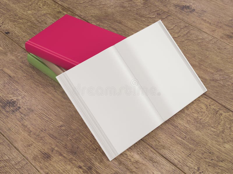 Empty Colored Books Mockup Template. High Resolution. Stock Image ...