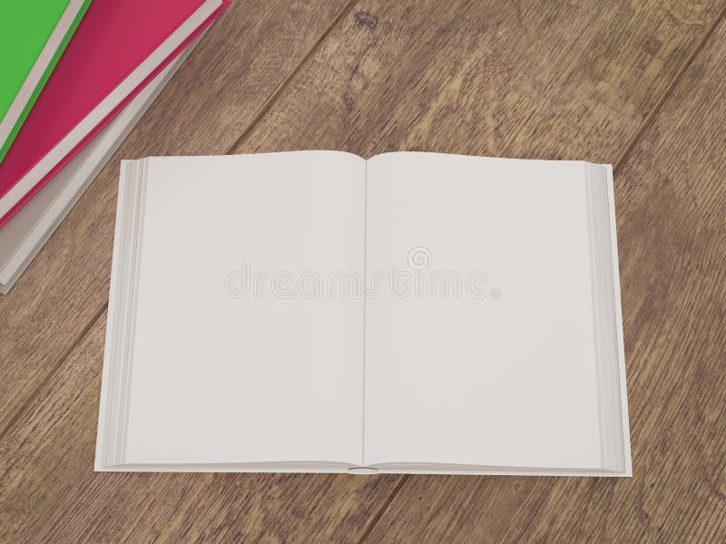Empty Colored Books Mockup Template. High Resolution. Stock Image ...