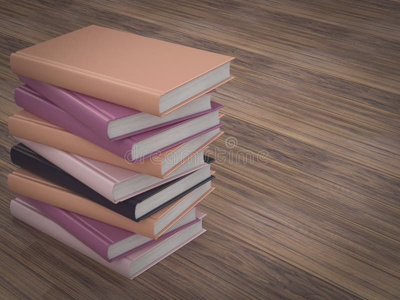 Empty Colored Books Mockup Template. High Resolution. Stock ...