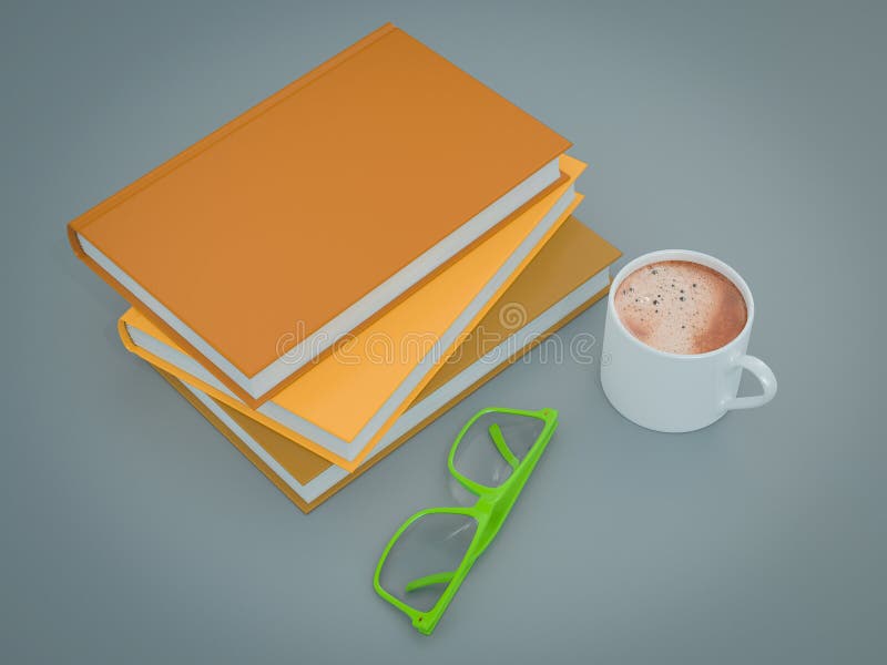Empty Colored Books Mockup Template. High Resolution. Stock Photo ...