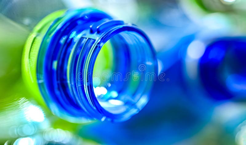 Empty Colored Drink Bottles. Recyclable Plastic Waste Stock Image ...
