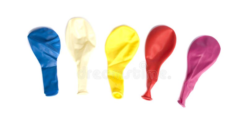 Empty colorful balloons 2 stock photo. Image of isolated - 9856886