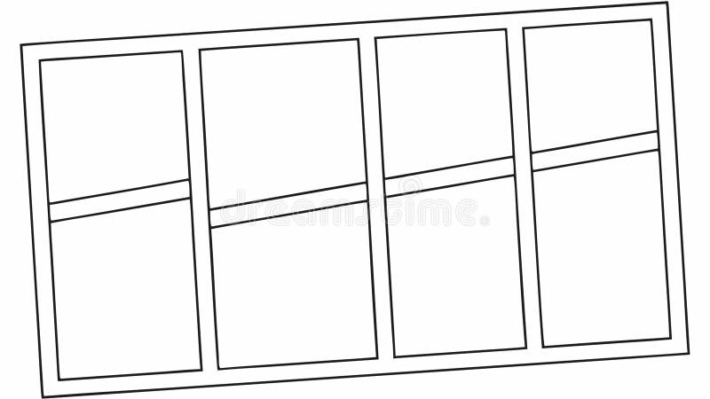 Empty Comic Book Grid, Six Panels for Dynamic Narratives, Vector Design ...