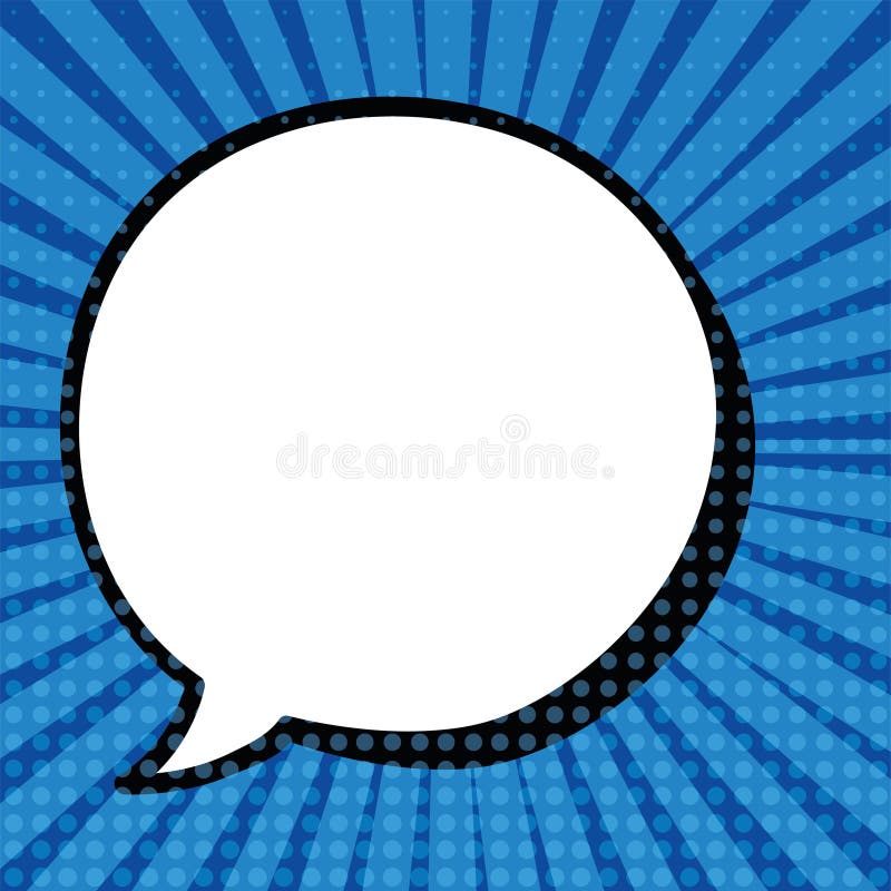 Empty Comic Bubble Chat Vector Stock Vector - Illustration of white ...