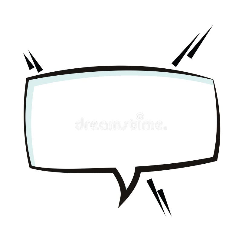 Empty Comic Bubble Chat Vector Stock Vector - Illustration of chat, sign: 298400454