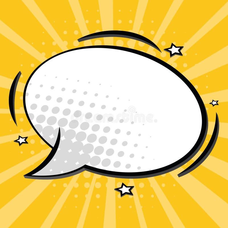 Empty Comic Bubble Chat Vector Stock Vector - Illustration of vector ...