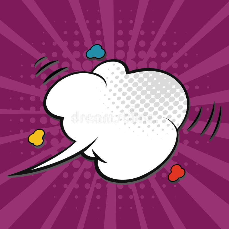 Empty Comic Bubble Chat Vector Stock Vector - Illustration of design ...