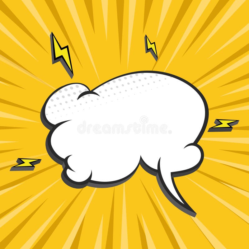 Empty Comic Bubble Chat Vector Stock Vector - Illustration of page ...