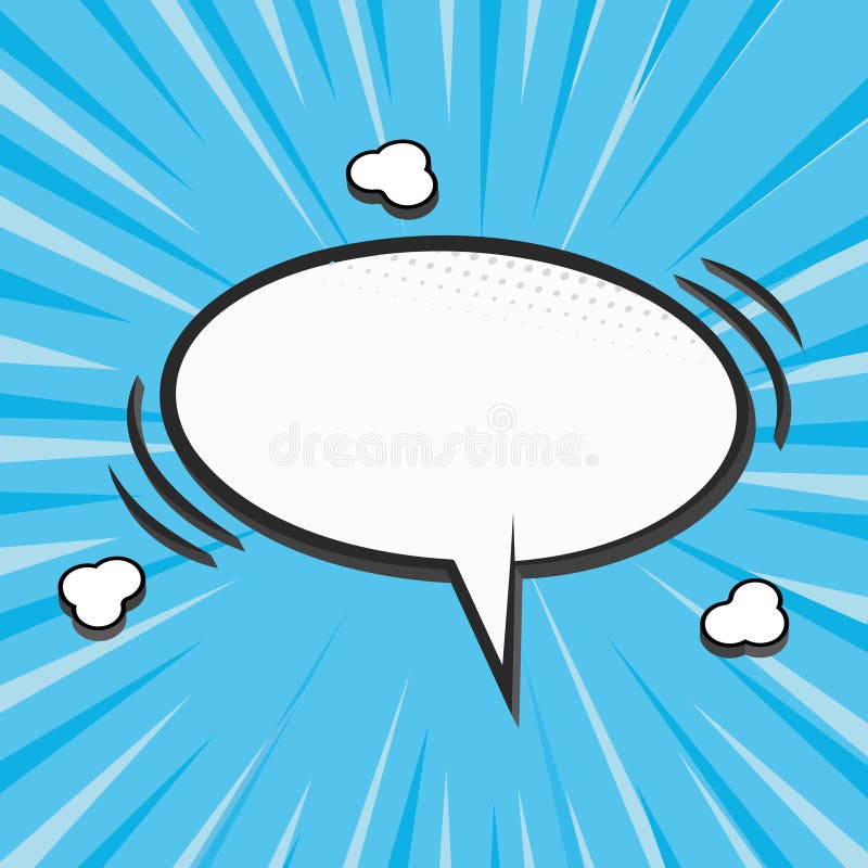 Empty Comic Bubble Chat Vector Stock Vector - Illustration of banner ...