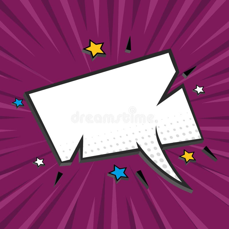 Empty Comic Bubble Chat Vector Stock Vector - Illustration of balloon ...