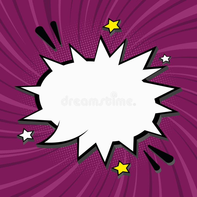 Empty Comic Bubble Chat Vector Stock Vector - Illustration of speak ...