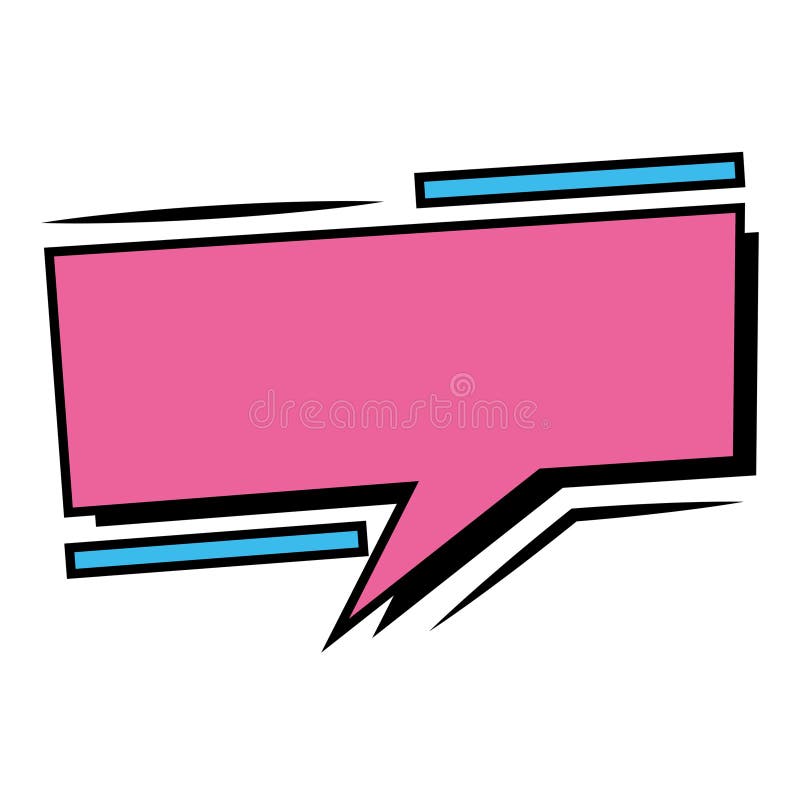 Empty Comic Bubble Chat Vector Stock Vector - Illustration of think ...
