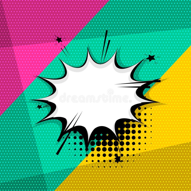 Pop Art Comic Text Speech Bubble Stock Vector - Illustration of label ...