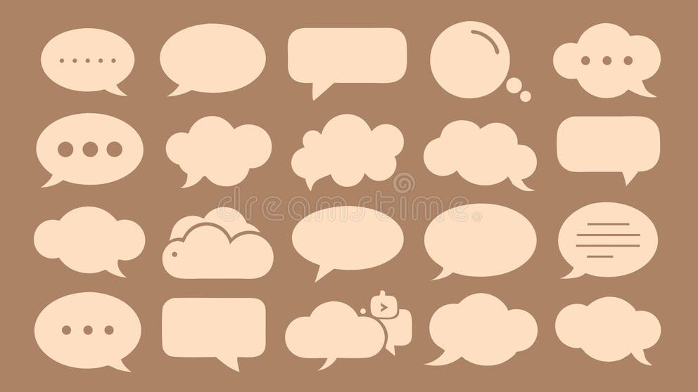 Empty Comment Speech Bubble. Cartoon Text Box for Message, Comic ...