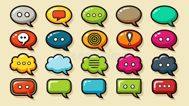 Empty Comment Speech Bubble. Cartoon Text Box for Message, Comic ...