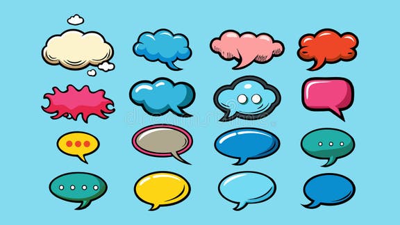 Empty Comment Speech Bubble. Cartoon Text Box for Message, Comic ...