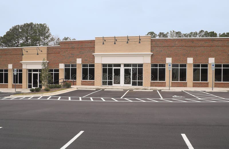 Empty Commercial Building stock image. Image of occupant - 3855595