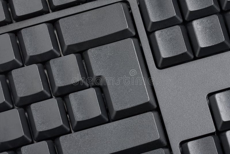 Blank Keys on Computer Keyboard Close Up without Letters and Signs ...
