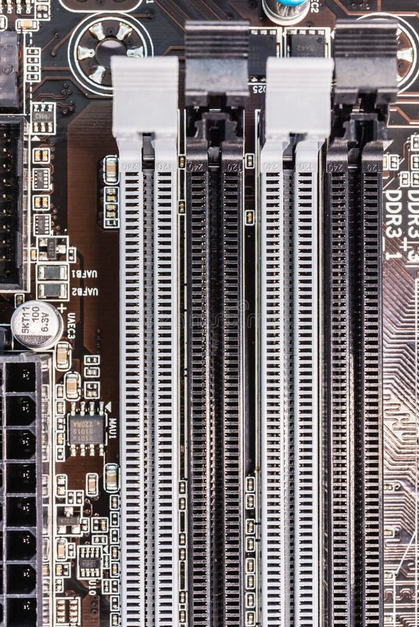 Empty Computer Memory Socket Stock Image - Image of leisure, medicine ...