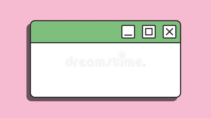 Retro Interface Ui Computer System Stock Illustrations 215 Retro