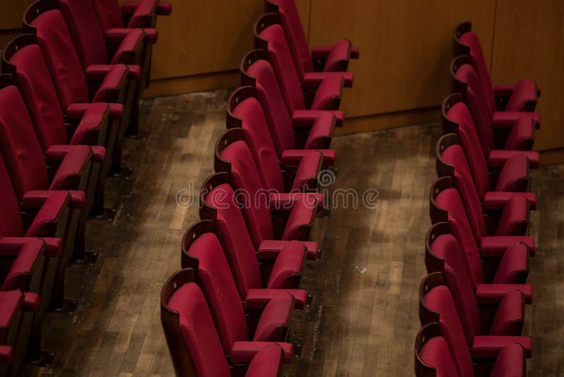 Empty Concert Hall with Chairs Stock Photo - Image of concert ...