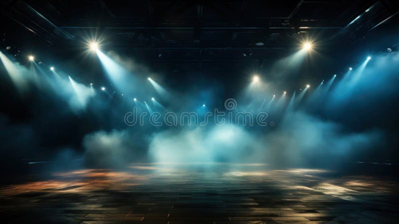 Empty Stage Background. Generative AI Stock Image - Image of celebrate ...