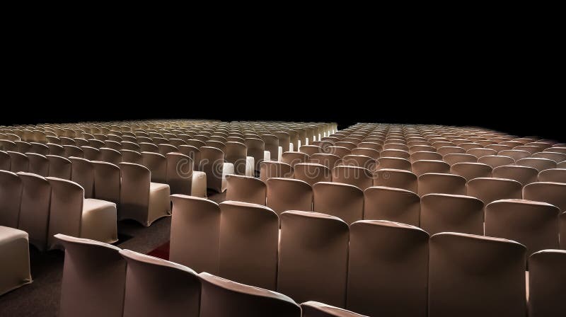 Empty Conference Center with a Lot of Empty Chairs Stock Photo - Image ...