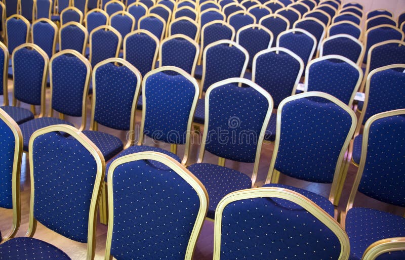 Empty Conference Chairs in Row at a Business Room Stock Image - Image ...