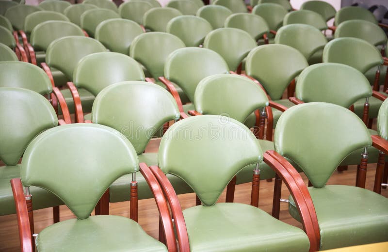 Empty Conference Chairs in Row at a Business Room Stock Image - Image ...