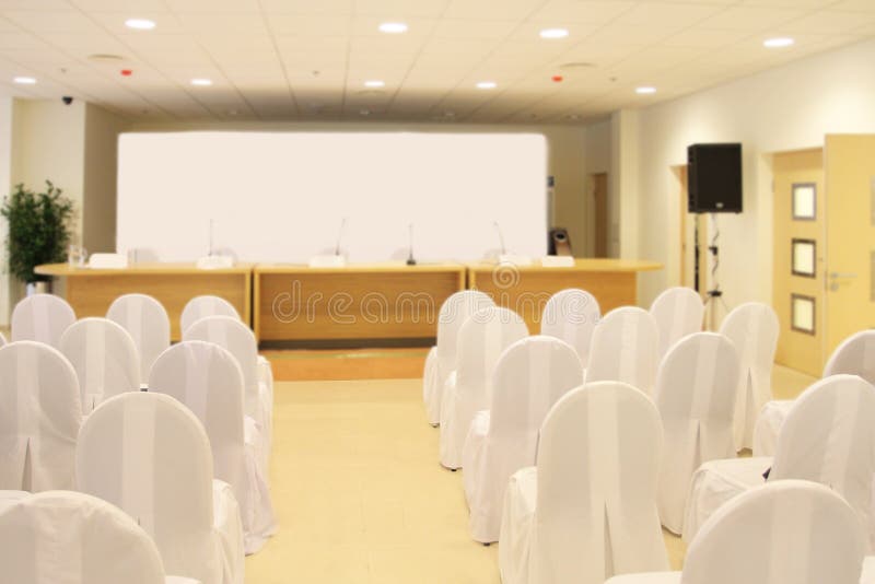 Empty conference hall stock image. Image of meeting, center - 21489861