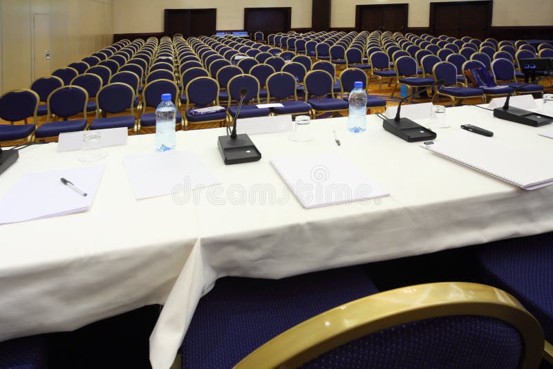 Large Empty Conference Centre Stock Photo - Image of leadership, global ...