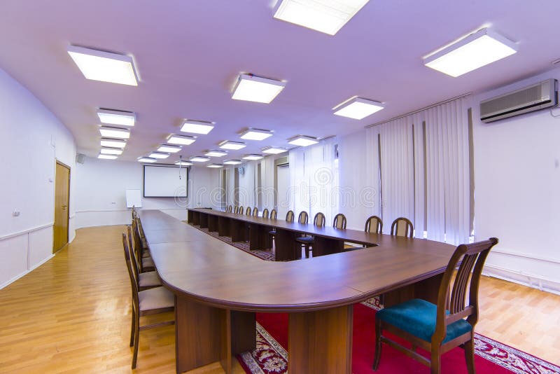 Empty Conference Hall Interio Stock Image - Image of seminar, scene ...