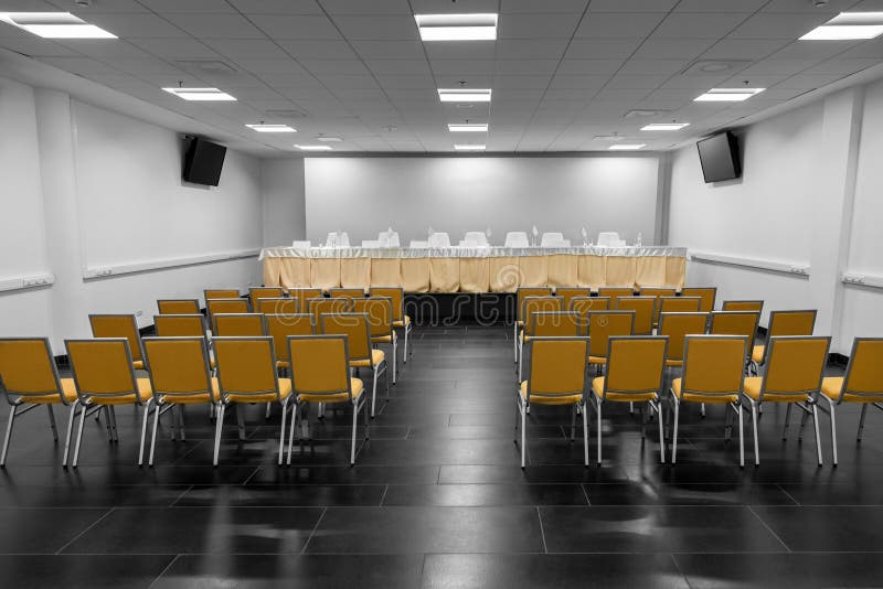 Empty conference hall stock image. Image of event, discussion - 35746033