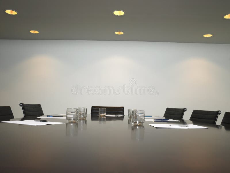 Empty Conference Room stock image. Image of drinking - 31826459