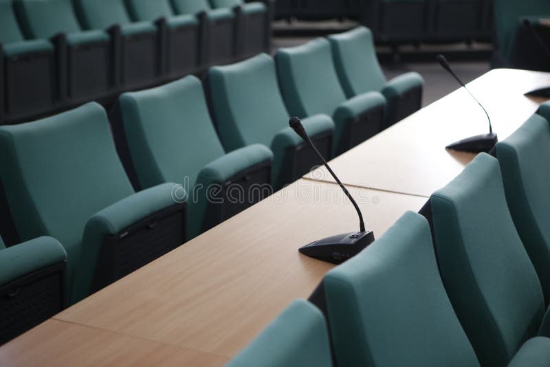 Empty Conference Room with Chairs Stock Image - Image of meeting ...