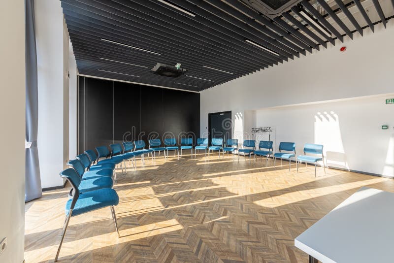 Empty Conference Room. Interior of Modern Conference Hall Stock Photo ...