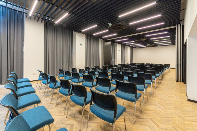 Empty Conference Room. Interior of Modern Conference Hall Stock Photo - Image of indoor ...