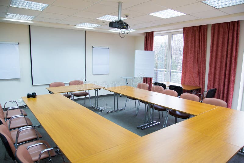 Empty Conference Room from a Office Building Stock Photo - Image of ...