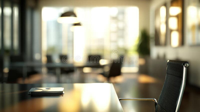 Empty Conference Room Shows Modern Office Space with Natural Lighting ...