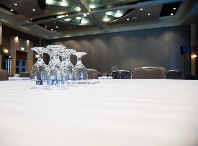 Empty Conference Room with Tables Stock Photo - Image of indoor, empty ...