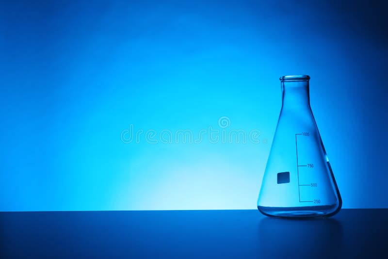 Two Empty Conical Erlenmeyer Flasks Stock Image - Image of glassware ...