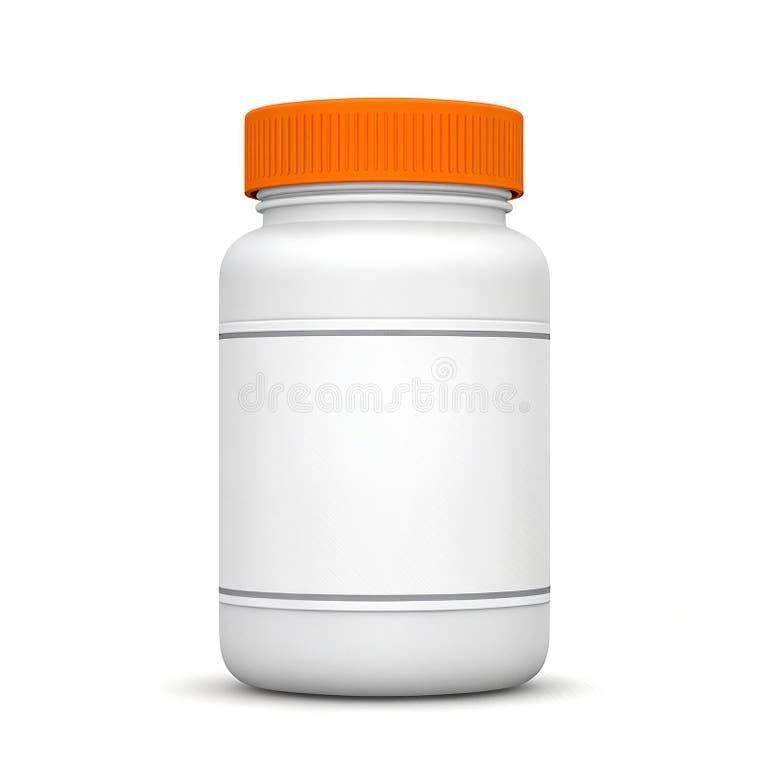 Empty Container Awaits Creative Labeling in a Bright Setting Stock Illustration - Illustration ...
