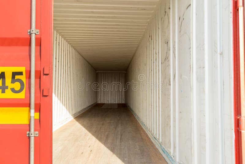 Empty Container stock image. Image of panorama, import - 61019377