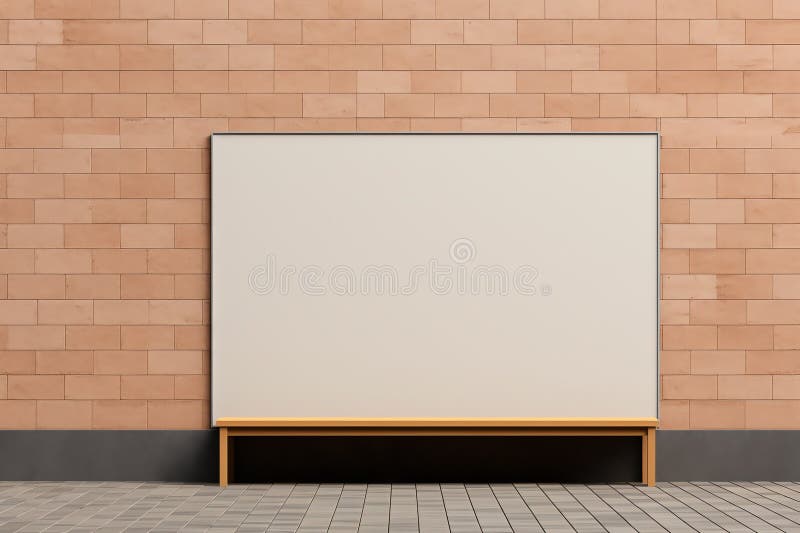 Empty Contemporary Store Wall for Logo Stock Illustration ...