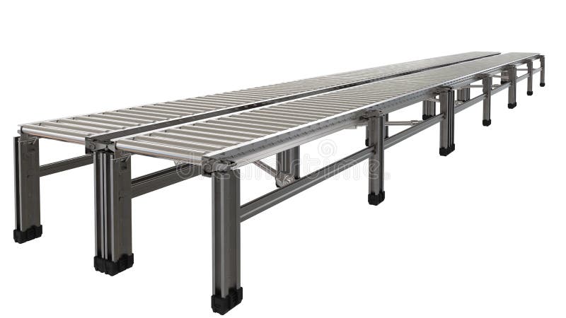 Empty conveyor belt stock illustration. Illustration of background ...